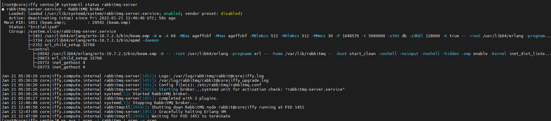 Stop Core Application Server | JIFFY.ai