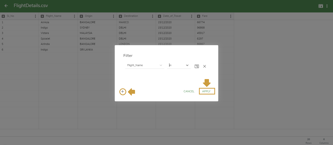 Filter Data in CSV Dataset | JIFFY.ai