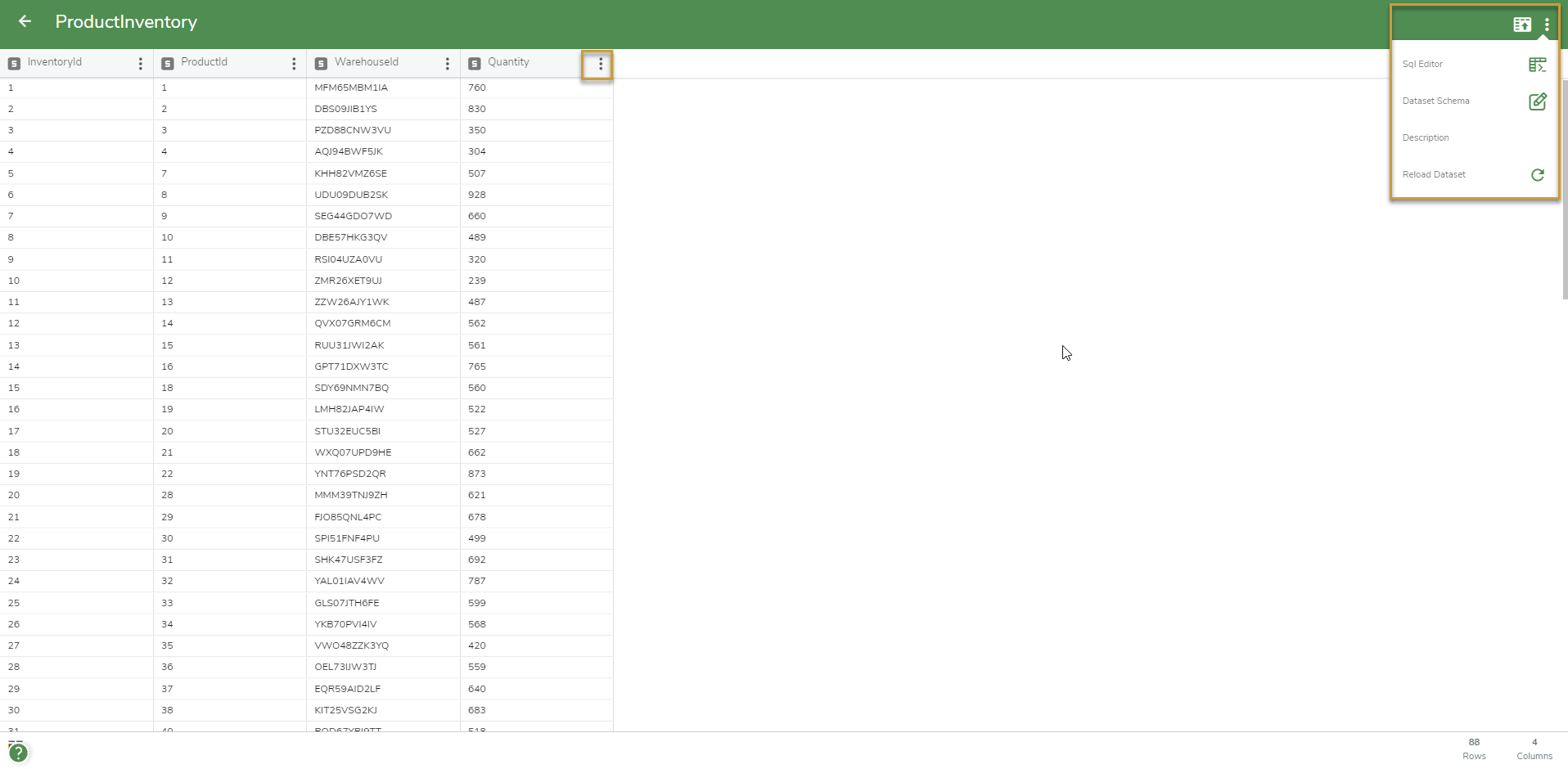 Transform SQL Dataset | JIFFY.ai