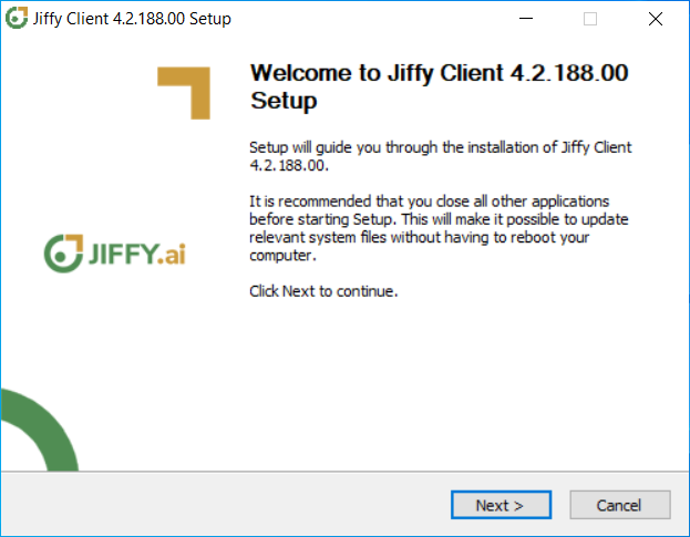 Jiffy Bot Installation | JIFFY.ai