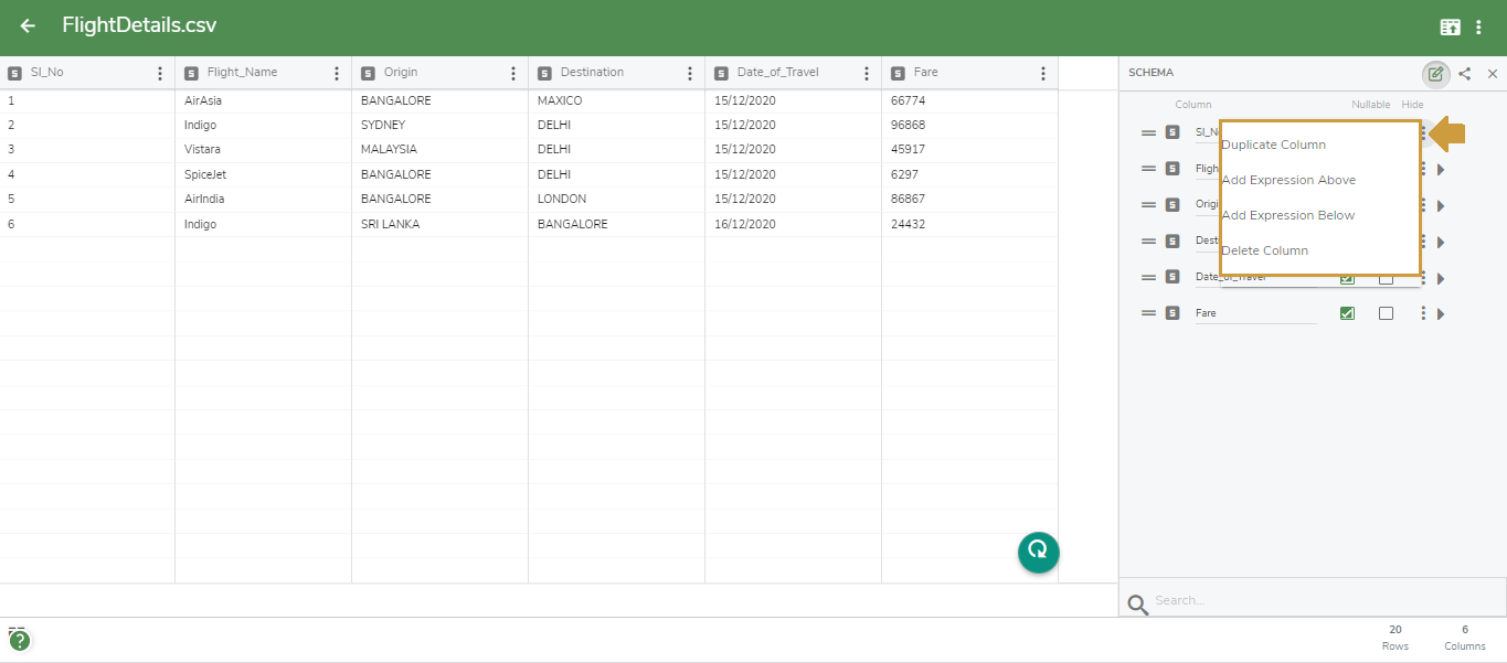 Transform CSV Datasets | JIFFY.ai